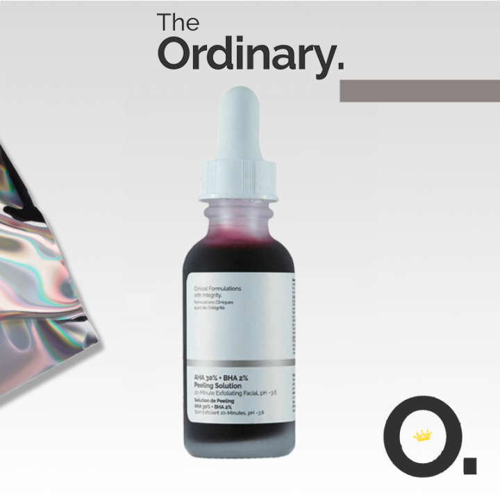 The Ordinary AHA 30% + BHA 2% Peeling Solution 30ml Facial Mask Serum ...