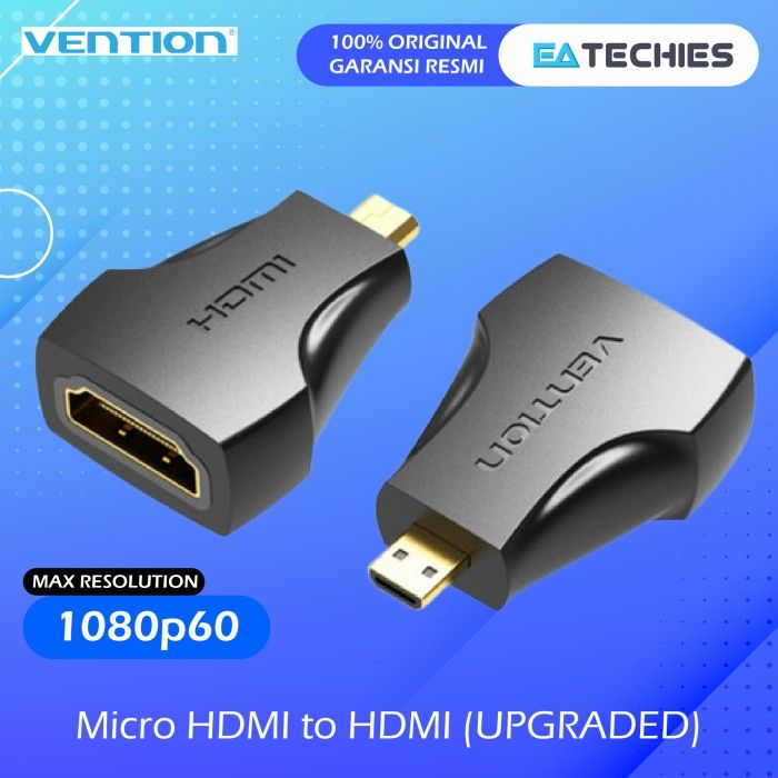 Vention Adapter Standard HDMI to Micro HDMI Tipe D utk Kamera Tablet ...