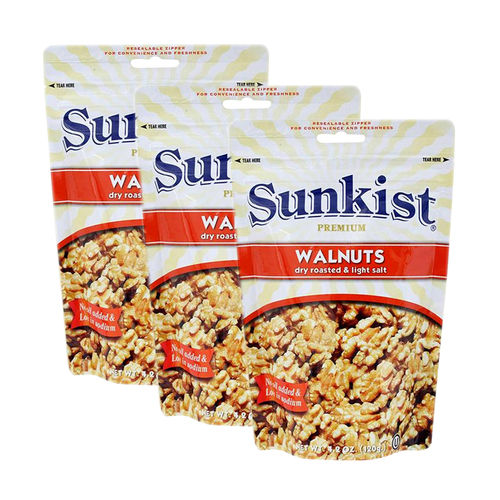 Sunkist Dry Roasted and Light Salt Walnuts (120g) Pack of 3 | Lazada PH