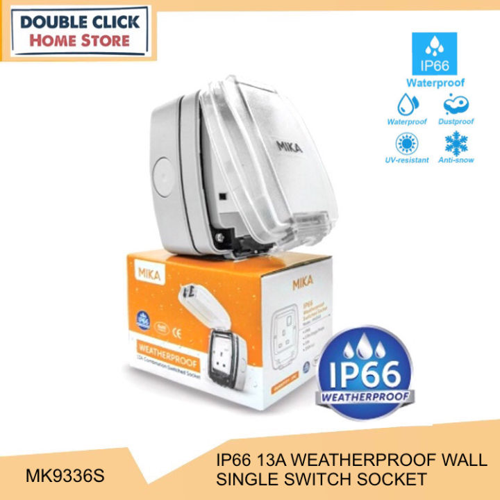 Heavy duty IP66 Weatherproof Waterproof Outdoor 13A switch socket ...