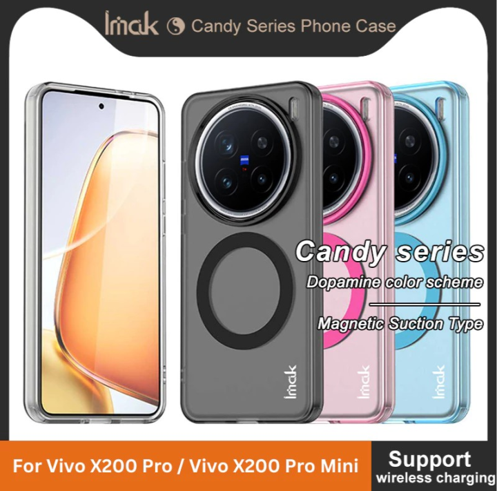 Case Vivo X200 / X200 Pro (5G) IMAK Candy Magnetic MagSafe Hybrid ...