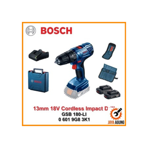 Bosch Mesin Bor Baterai GSB180-LI / Cordless Hammer Drill GSB 180-LI ...