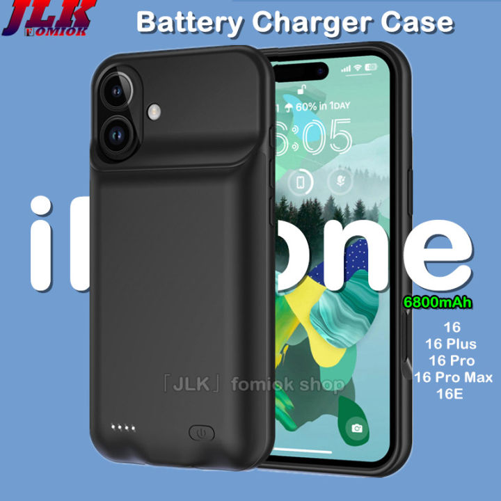 JLK 6800MAh เคสแบตเตอรี่ของเคสสำหรับ iPhone 16 Pro Max 16E 16 Plus ...