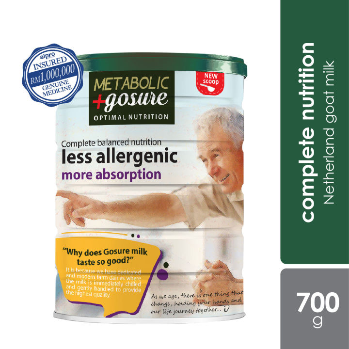 Metabolic GoSure Netherlands Premium Whole Goat Milk 700g Suitable for ...