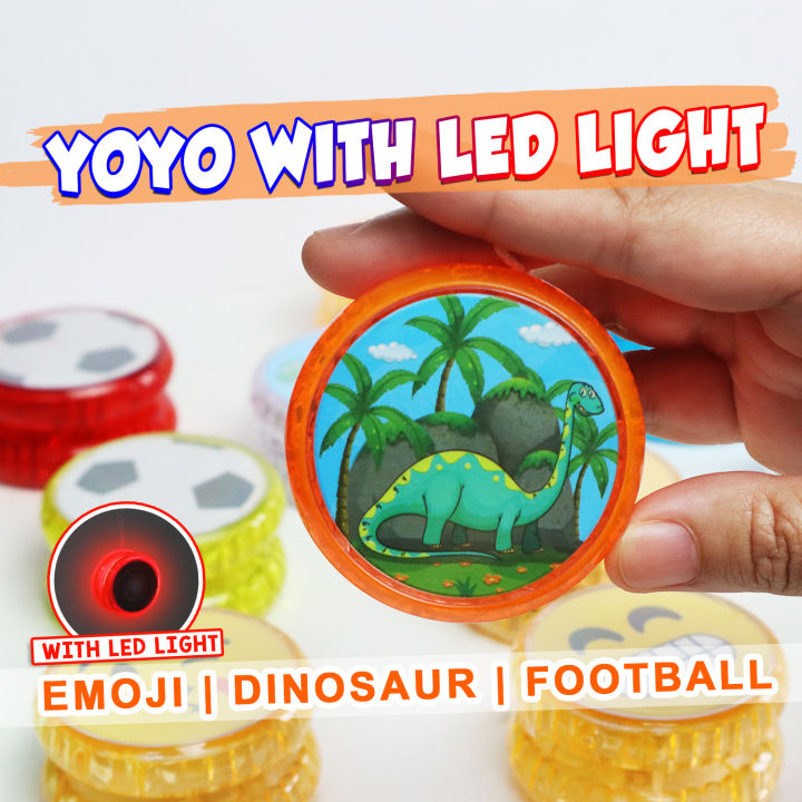 10Q Cute and Fancy Super Yoyo with Led Light Emoji / Dinosaur ...