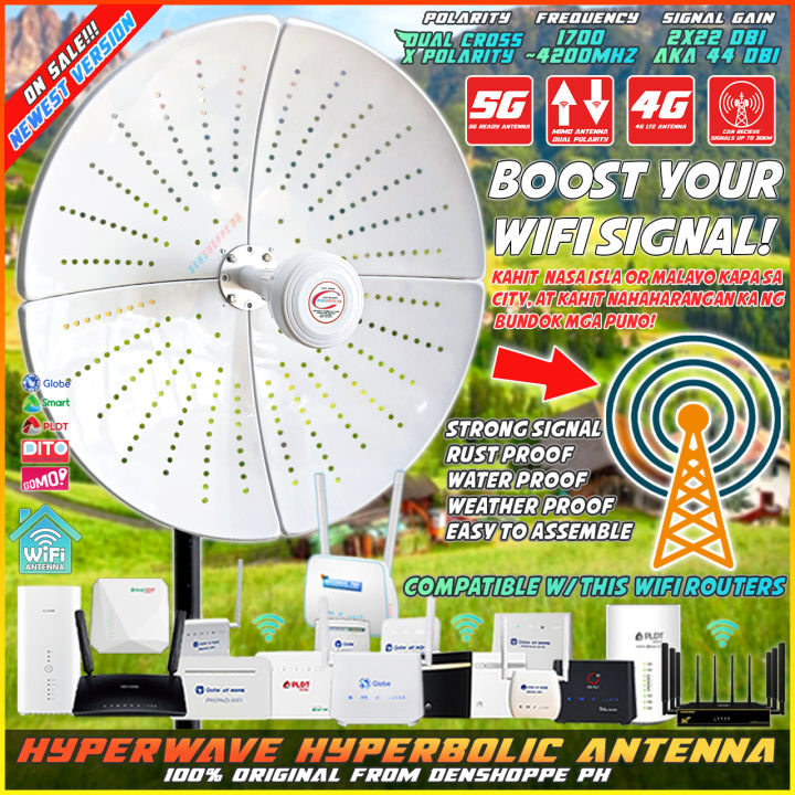 Hyperbolic Premium WiFi Hyperwave Antenna Denshoppe PH Internet 5G 4G ...