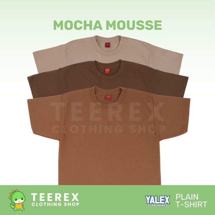 YALEX PLAIN SHIRT | COLOR OF THE YEAR - 2025 (MOCHA MOUSSE) | Lazada PH