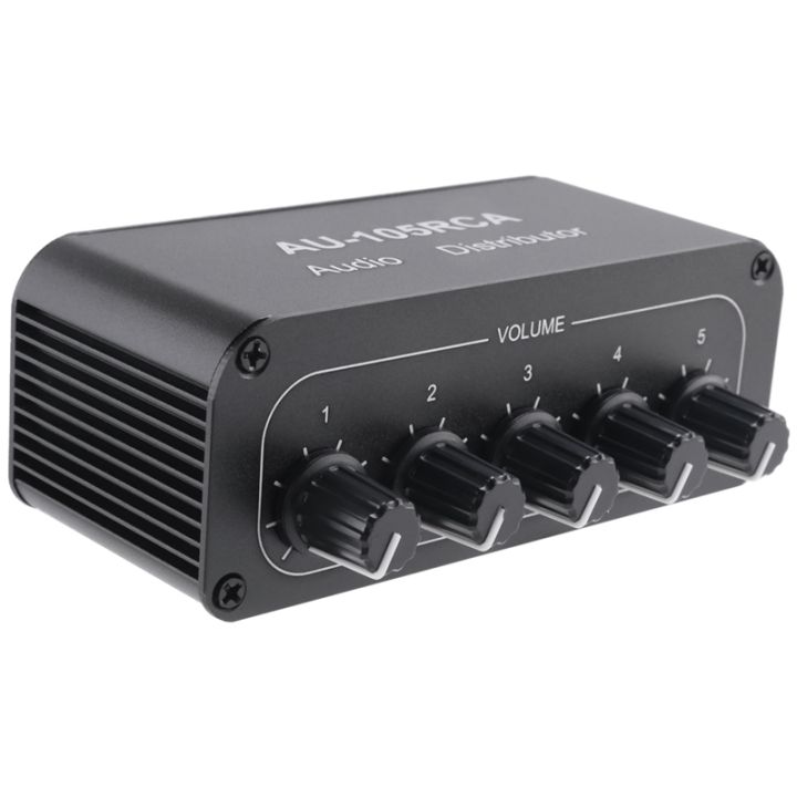 Stereo Audio Mixer 1 Input 5 Output Multi-Channel Audio Source ...