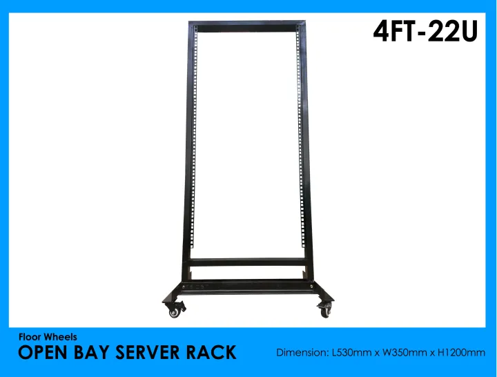 4ft Open bay Server rack with wheels | Lazada PH