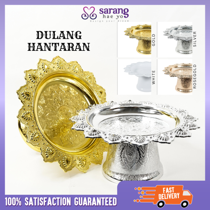 Dulang Hantaran Plastik Plastic Gold Silver White Tray Bekas Hantaran ...
