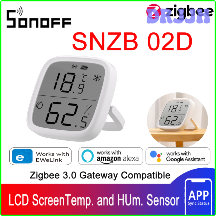 DRJJH SONOFF SNZB-02D Zigbee LCD Smart Temperature Humidity Sensor ... DRJJH SONOFF SNZB-02D Zigbee LCD Smart Temperature Humidity Sensor ...