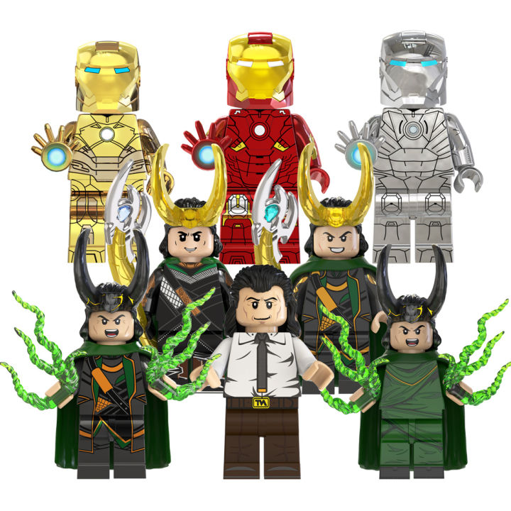 TV6206 Iron Tony Stark Loki Man Super Heroes Mini Bricks Building Block ...