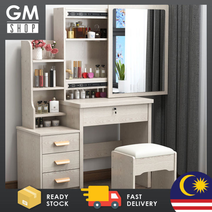 GMSHOP Modern Vanity Dressing Table Bedroom Makeup Table Economical ...