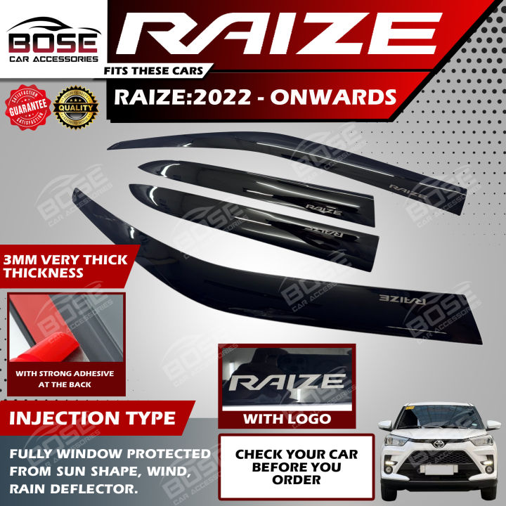 Premium Visor for Toyota Raize 2022 2023 2024 2025 Year Model Injection ...