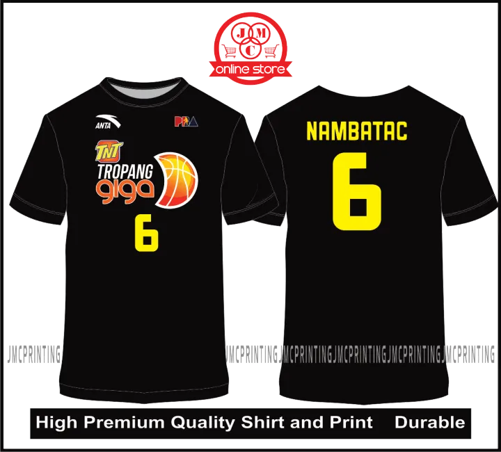 TNT Tropang Giga PBA Team Player Premium Quality T-Shirt | Lazada PH
