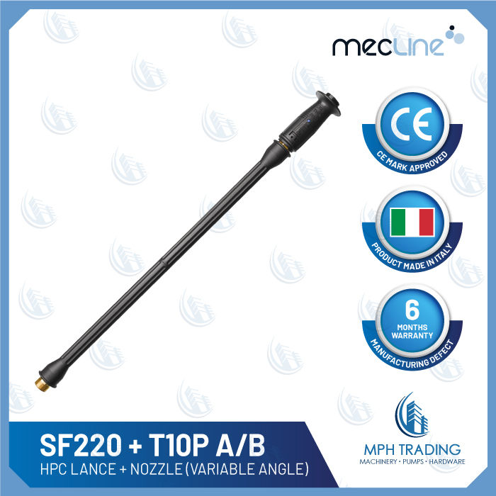 Mecline by Tecomec SF220 + T10P A/B 220 Bar High Pressure Lance with ...