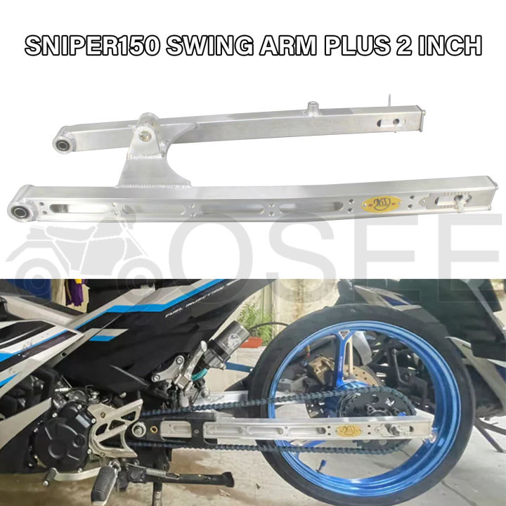 DKT Swing Arm Sniper150 Sniper155 CNC Swing Arm Plus 2 Inch Size ...