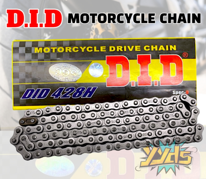 DID CHAIN HEAVY DUTY FOR MOTORCYCLE 428H CHAIN 110L-120L-130L | Lazada PH