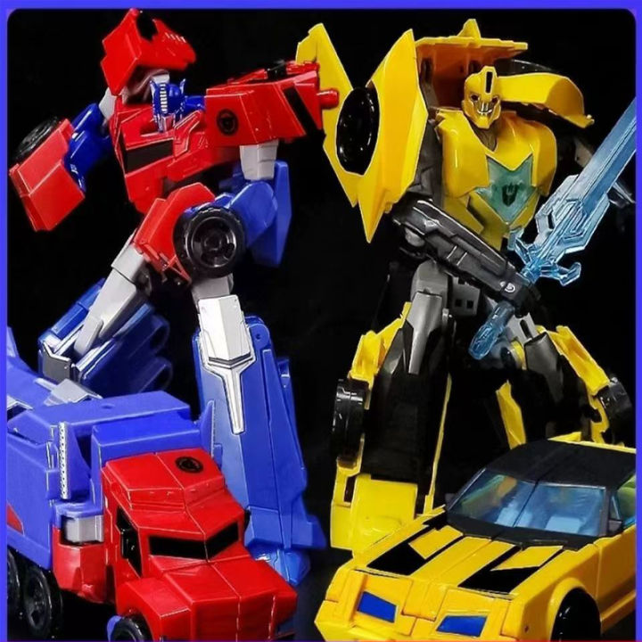 Transformers toy Optimus Prime Bumblebee Tank Mech dinosaur shape ...