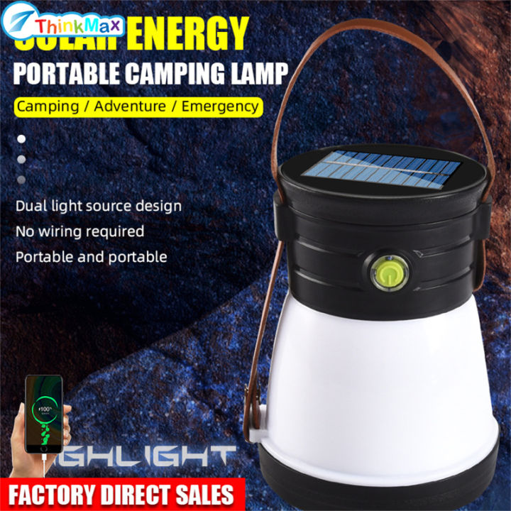 Outdoor Searchlight Multi-functional Tent Lamp Portable Usb / Solar ...