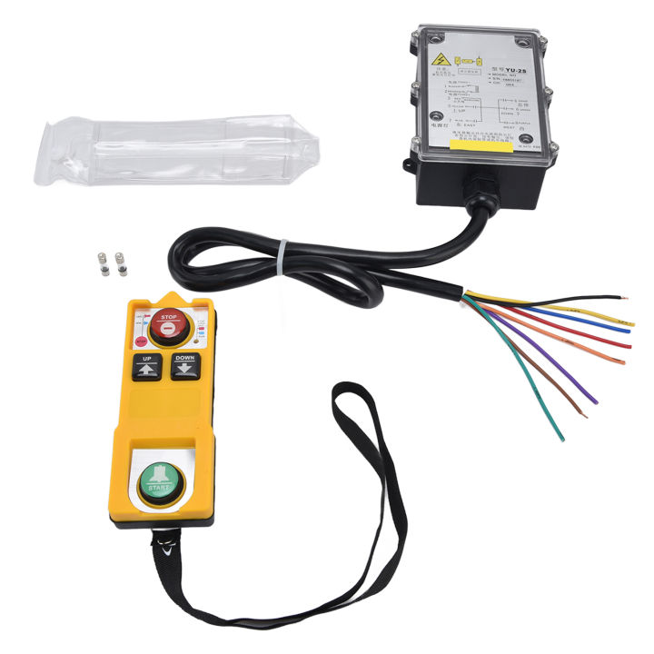 Industrial Radio Remote Control Stop Start Button 2 Key Hoist Crane ...