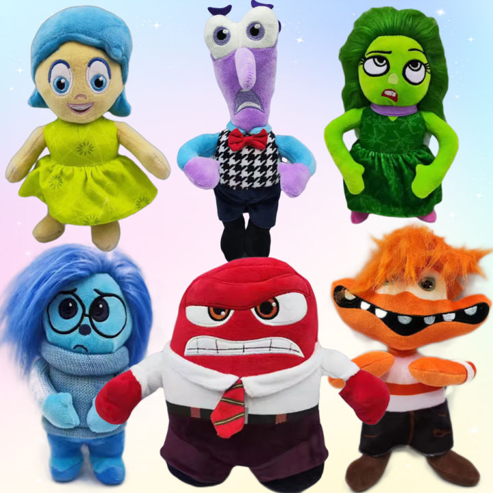 21-26cm Inside Out Cartoon characters Bing Bong Joy Sadness Anger ...