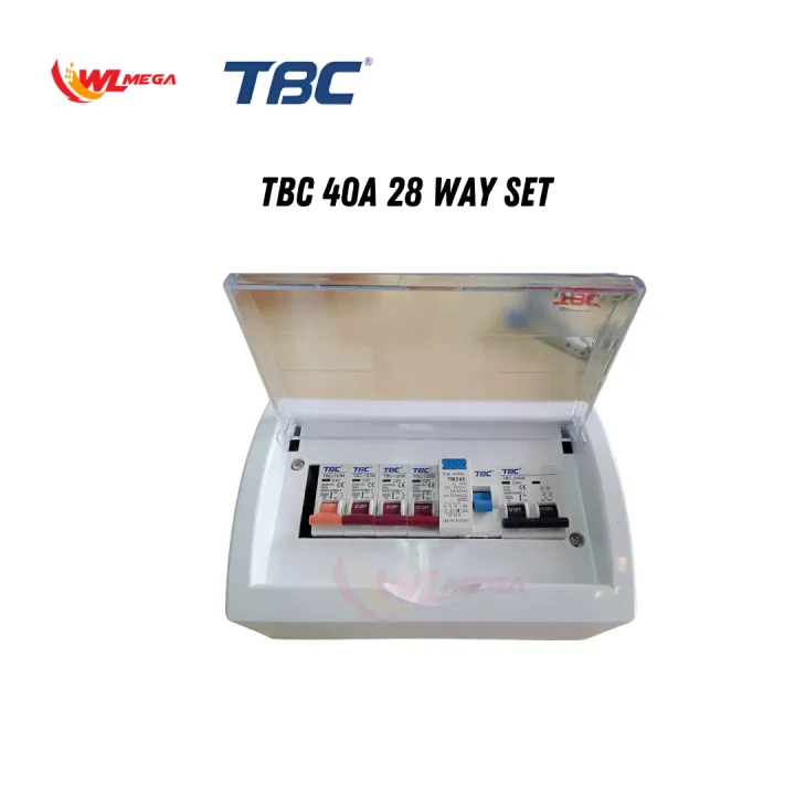 TBC 40A / 63A Full Set DB Box with MCB ELCB, Main Switch Consumer use ...