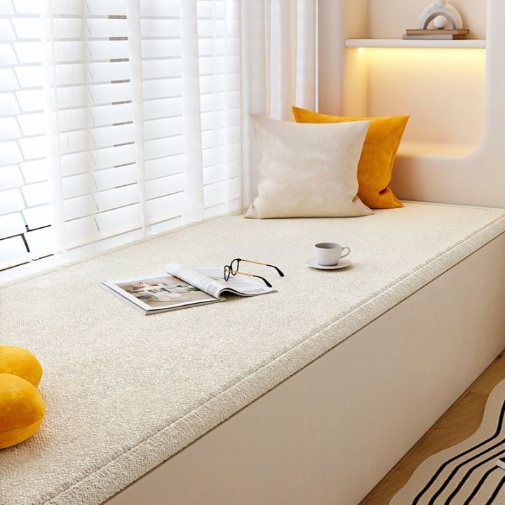 [Free ship] teddy velvet bay window mat 2023 new style net red sill ...