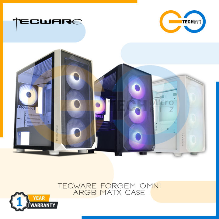 Tecware Forge M Omni ARGB MATX Desktop Computer PC Case | Lazada PH