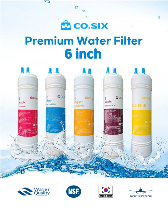 CO.SIX Korea Magic Plus 6 inch Water Filter Compatible Replacement ...