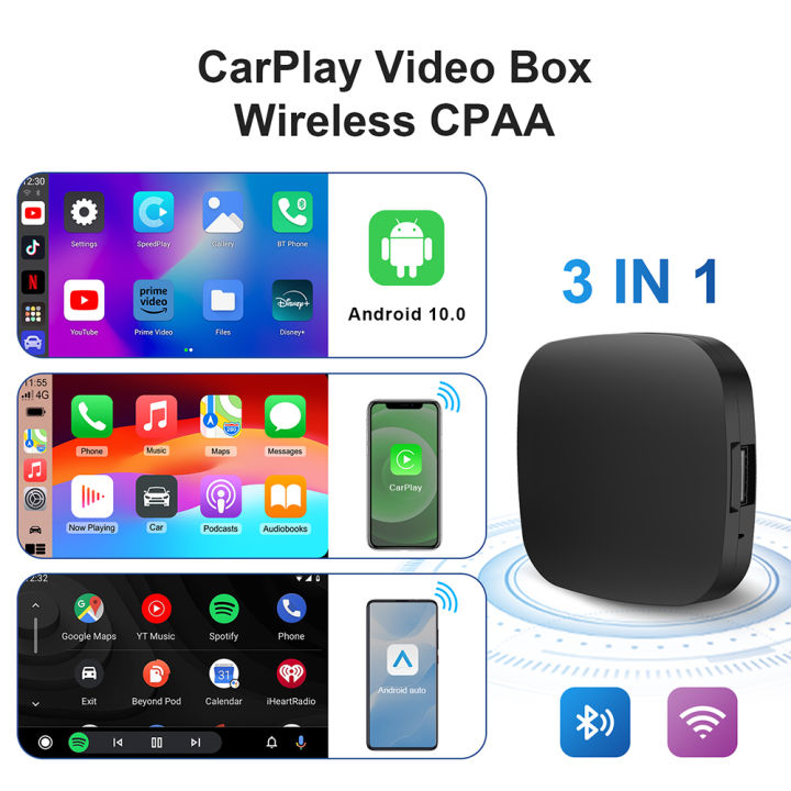 CarPlay Ai Tv Box A133 4 Core 2+16GB Android 10.0 Support Netflix ...