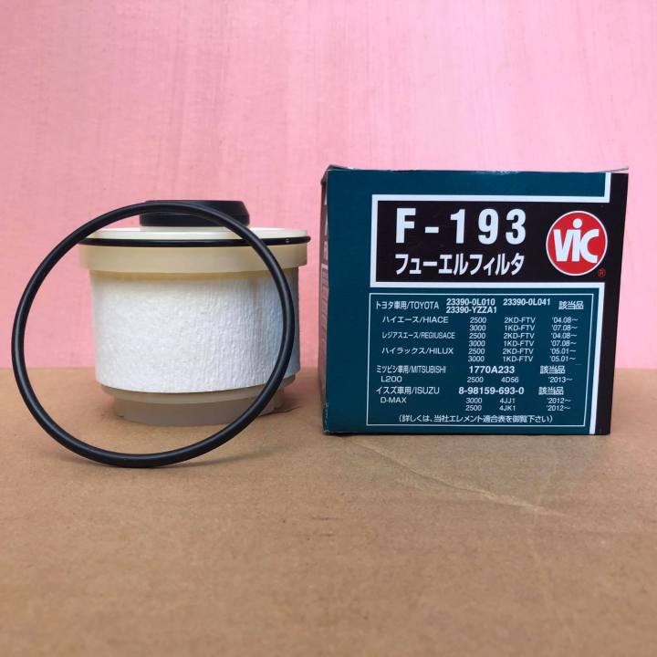 VIC F-193 FUEL FILTER FOR TOYOTA INNOVA, FORTUNER, HILUX, HIACE, ISUZU ...