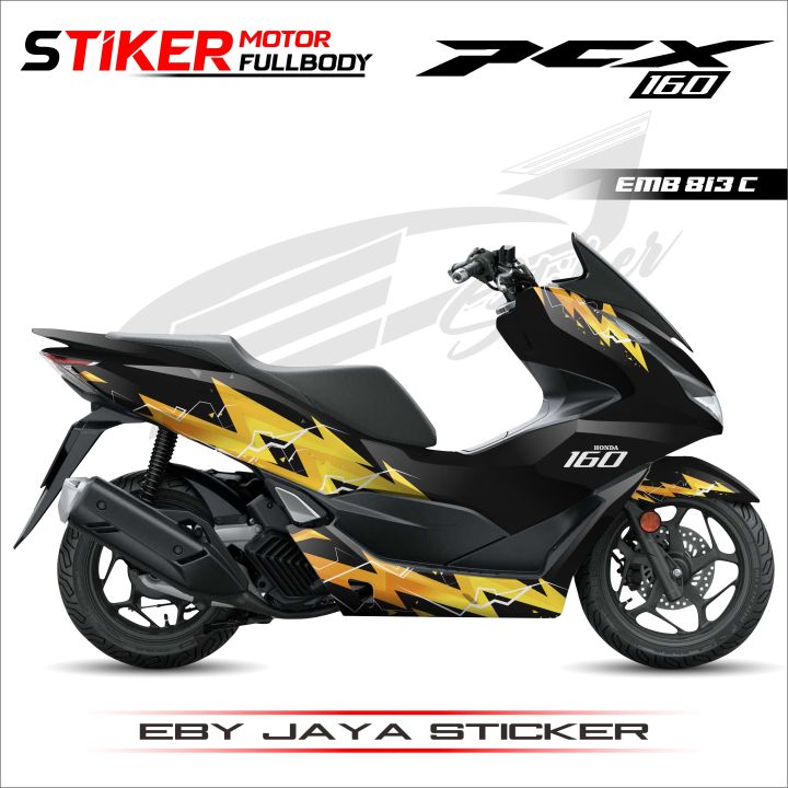 STIKER DECAL MOTOR ALL PCX FULL BODY LANGSUNG CETAK-STIKER DECAL FULL ...