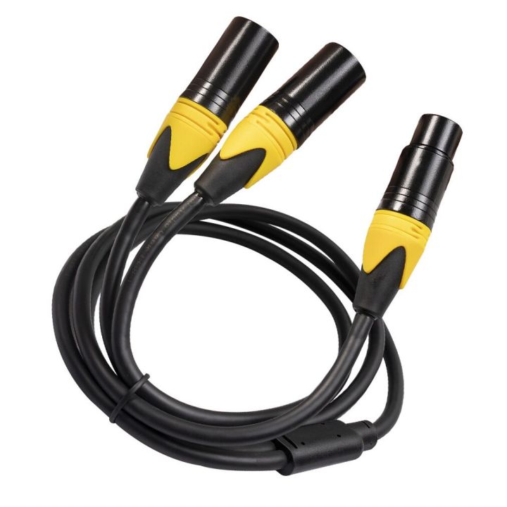 【🚛24 Hours Shipping】Copper XLR Splitter Cable Female to Dual Male ...