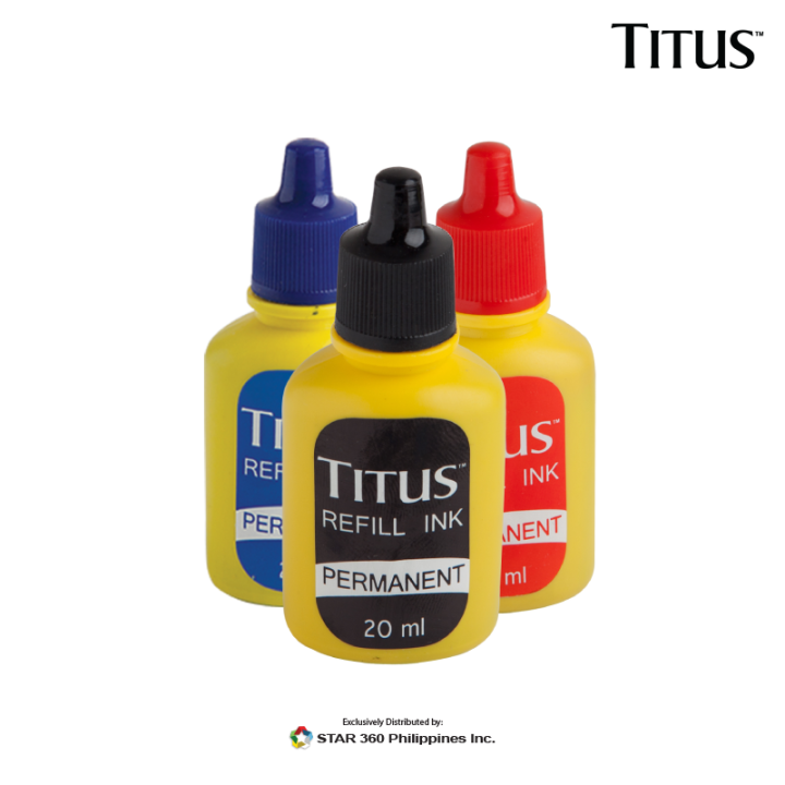 12ps Titus Permanent Marker Ink Refill | Lazada PH