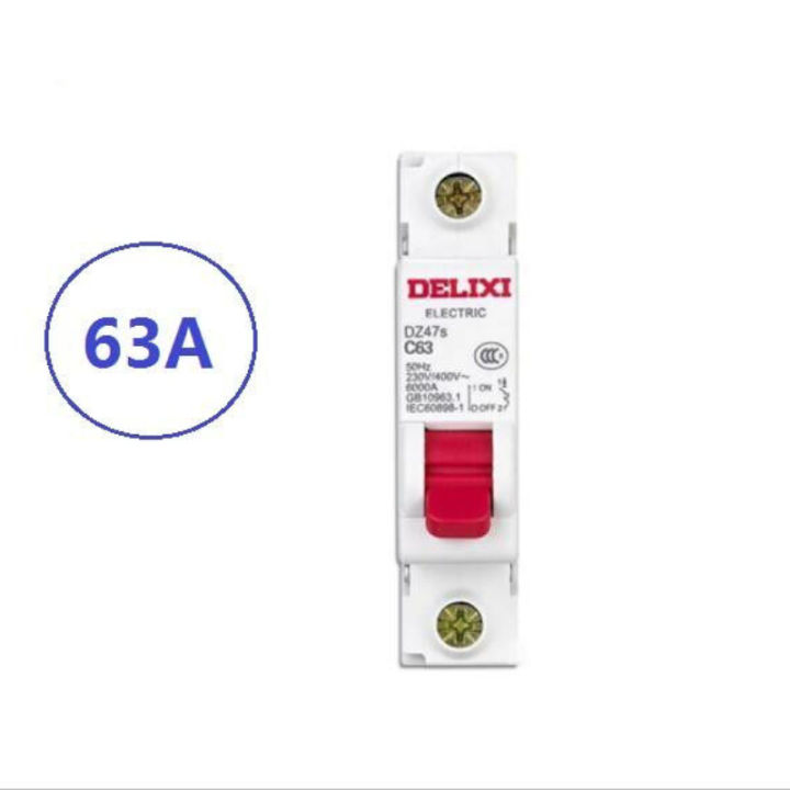 Delixi Miniature Circuit Breaker DZ47S MCB 1POLE 2POLE 3POLE Air Switch 1a-63a | Lazada PH