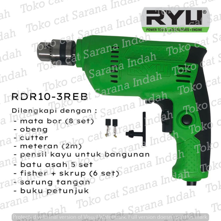 RYU RDR 10-3REB MESIN BOR RYU 10MM ALAT BOR KAYU BESI MESIN BOR KAYU ...