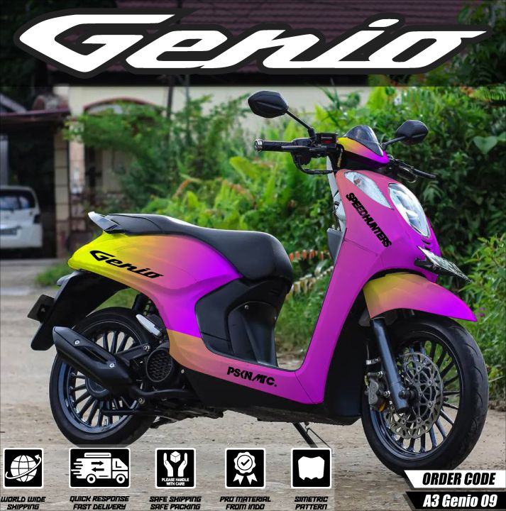 Decal Sticker Honda Genio full body desain terbaru simple keren decal ...