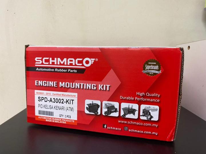 SCHMACO ENGINE MOUNTING SET - P/KENARI,KELISA - 1 YEAR WARRANTY | Lazada