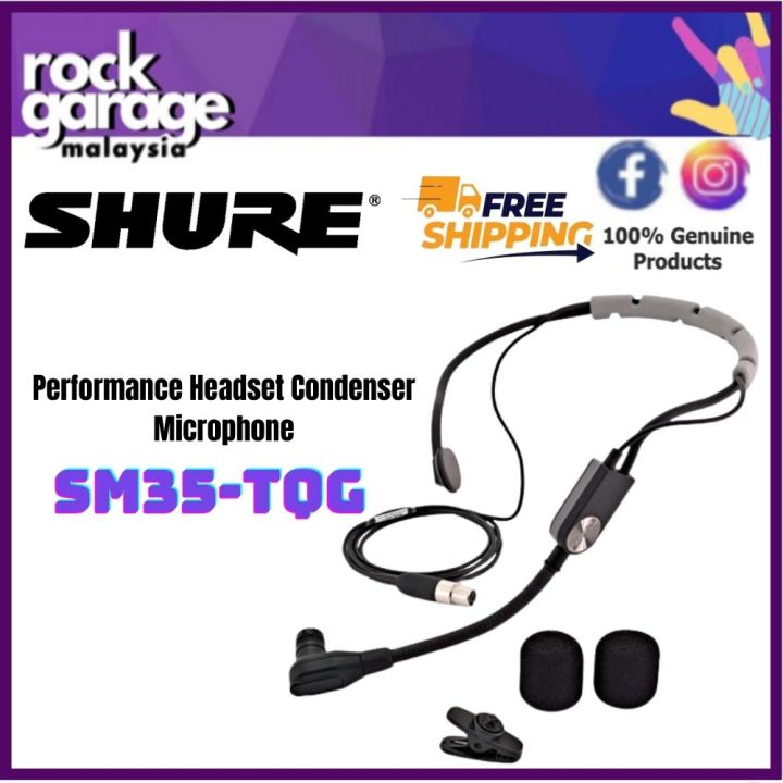 Shure SM35-TQG Performance Headset Condenser Microphone (SM35TQG / SM35 TQG) | Lazada