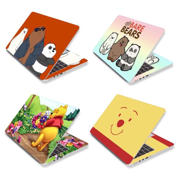 Anime We Bare Bear & Wninne Theme Cute Kawaii Cartoon Laptop Skin ...
