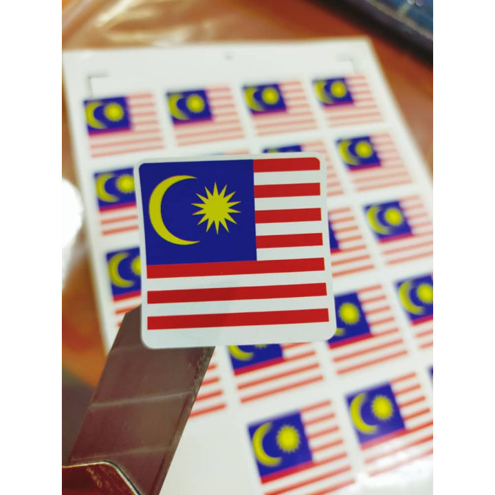 Sticker pipi merdeka, sticker bendera malaysia, sticker pipi | Lazada