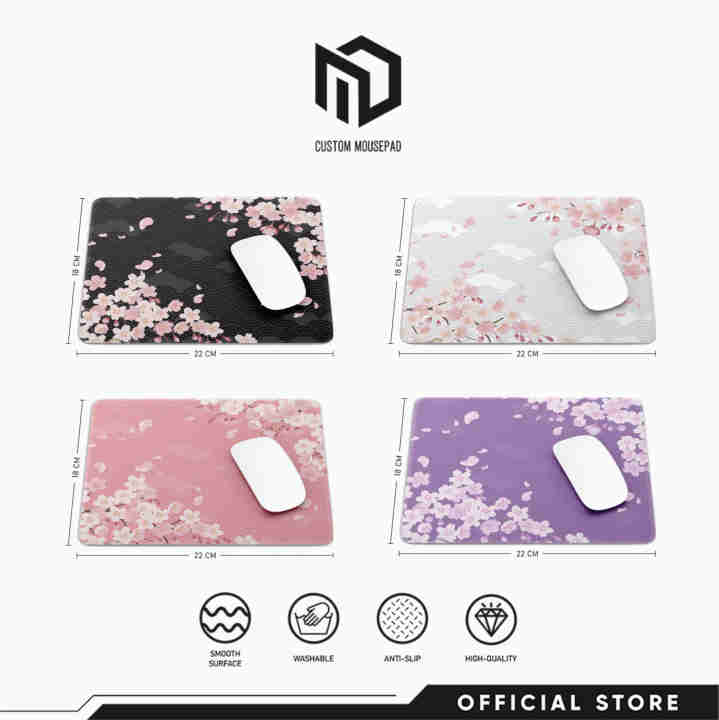 MD Mousepad | Hazakura | Square Mousepad | Small Mouse pad Deskmat | MD ...