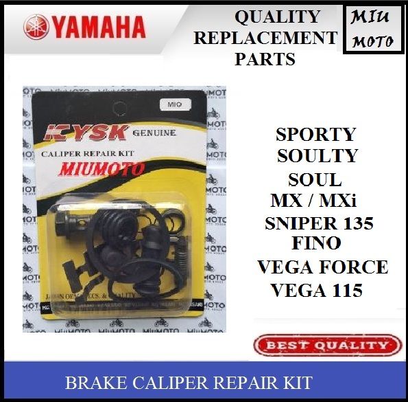 MIO Brake Caliper Repair Kit (Yamaha) Sporty, Mio Soul, Sniper 135 etc ...