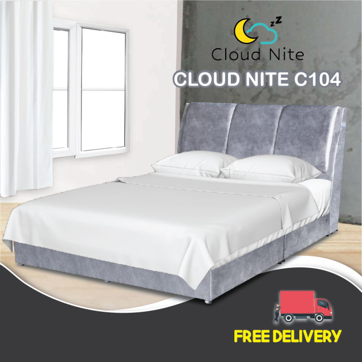 Cloud Nite: C-104 Velvet Fabric Divan Bed Frame Katil | Lazada