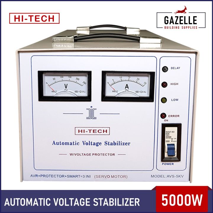Hi-Tech 5000W AVR Automatic Voltage Regulator Stabilizer Servo Motor ...