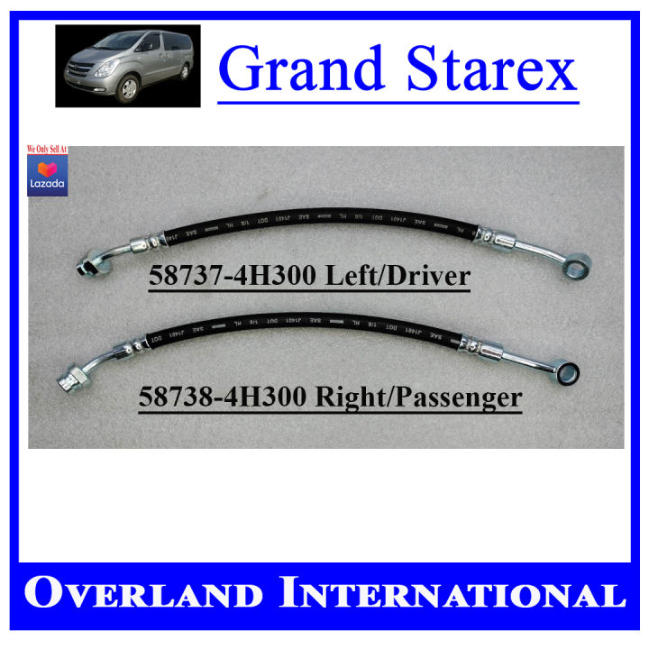BRAKE HOSE REAR (Sold By Piece) GRAND STAREX 2007-2017 Left/Driver Side ...