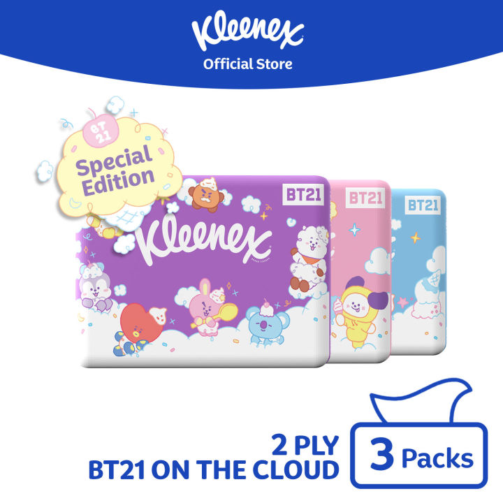 Kleenex Limited Edition BT21 Facial Tissue Travel Pack 3s (Random ...