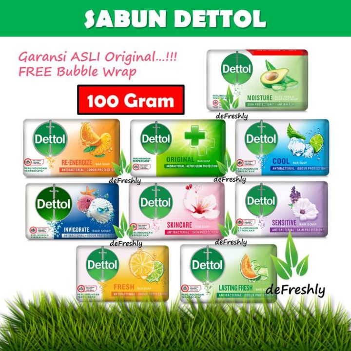 DETTOL Sabun Batang Anti Bakteri Detol antiseptik satuan 100Gr | Lazada ...