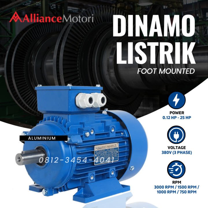 Dinamo 10 HP Motor Elektrik 3 Phase 15 hp 1500 RPM 4pole | Lazada Indonesia
